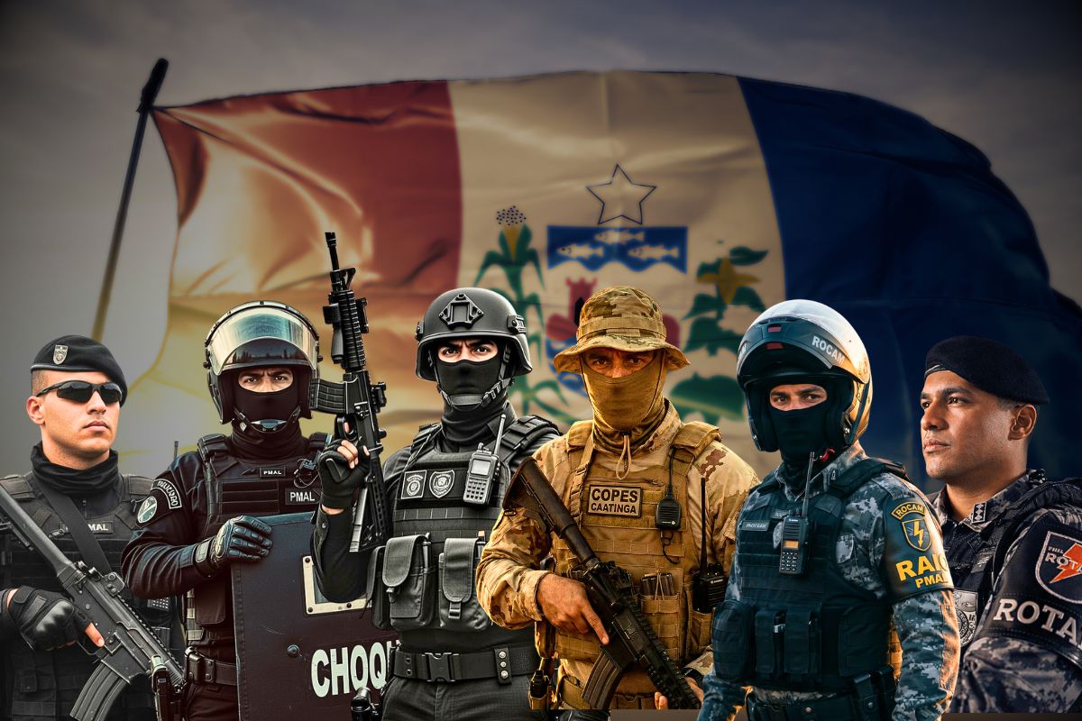Tropas da PM de Alagoas: PELOPES, BOPE, ROTAM e mais